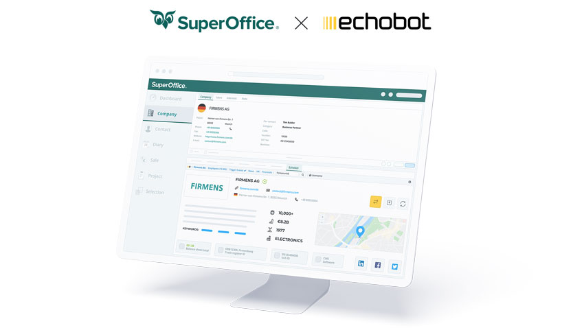 Echobot CONNECT für SuperOffice CRM - ECHOBOT